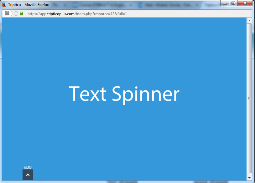 Urmila's ICT Learning Blog: Using Triptico Text Spinner