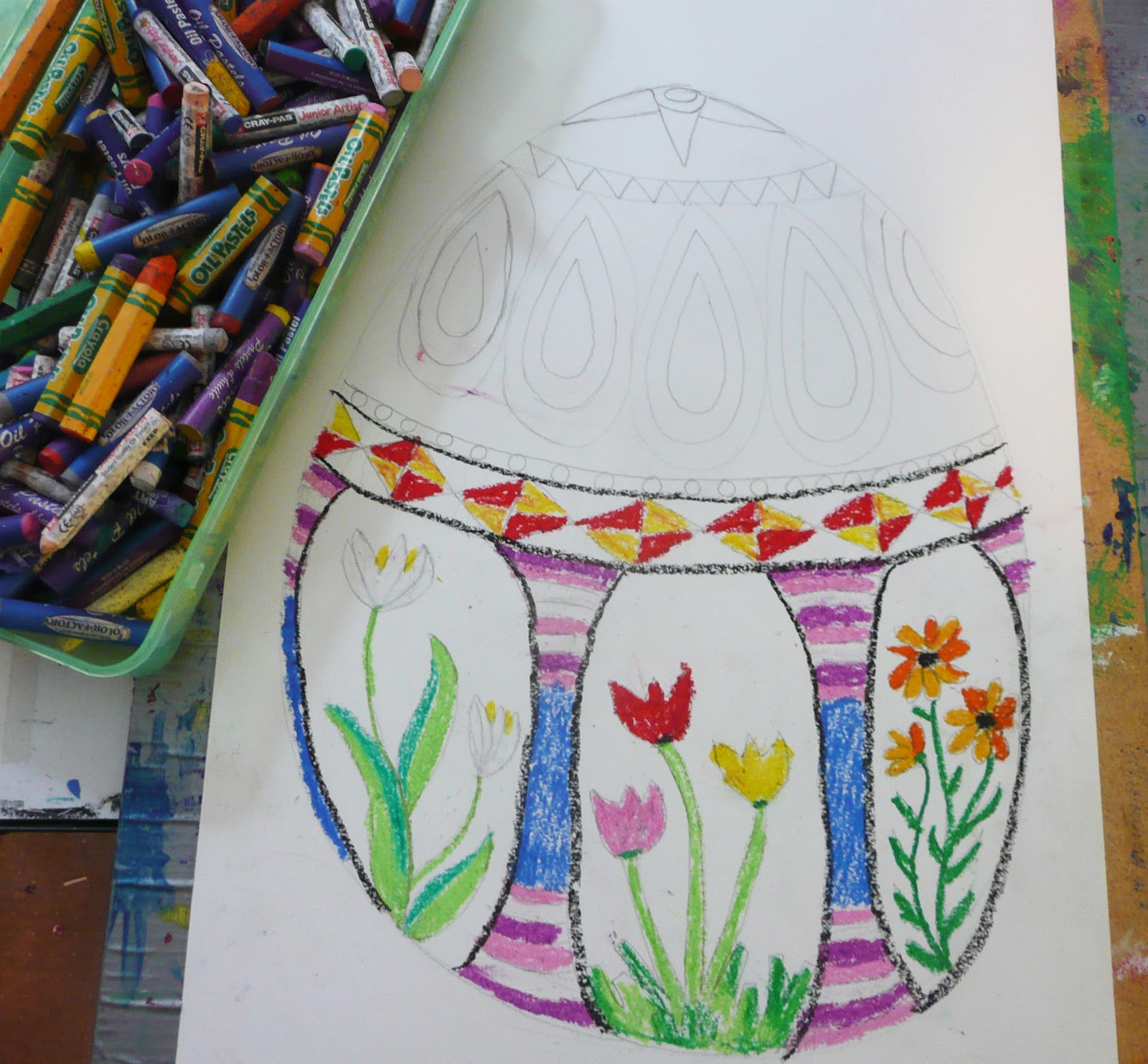 that artist woman: Easy Easter Art Project