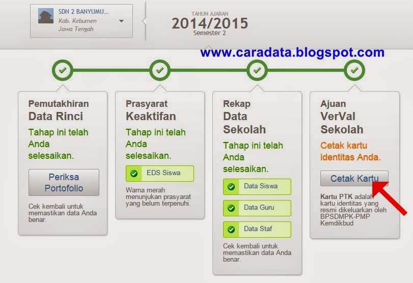 Cara Cetak S25a ( Surat Ajuan Keaktifan PTK Kolektif ) dan Cetak Kartu Identitas GTK ( Guru dan ...