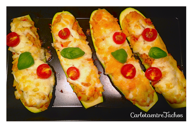 Courgettes Recheadas com Legumes e Couscous - Carlota entre tachos