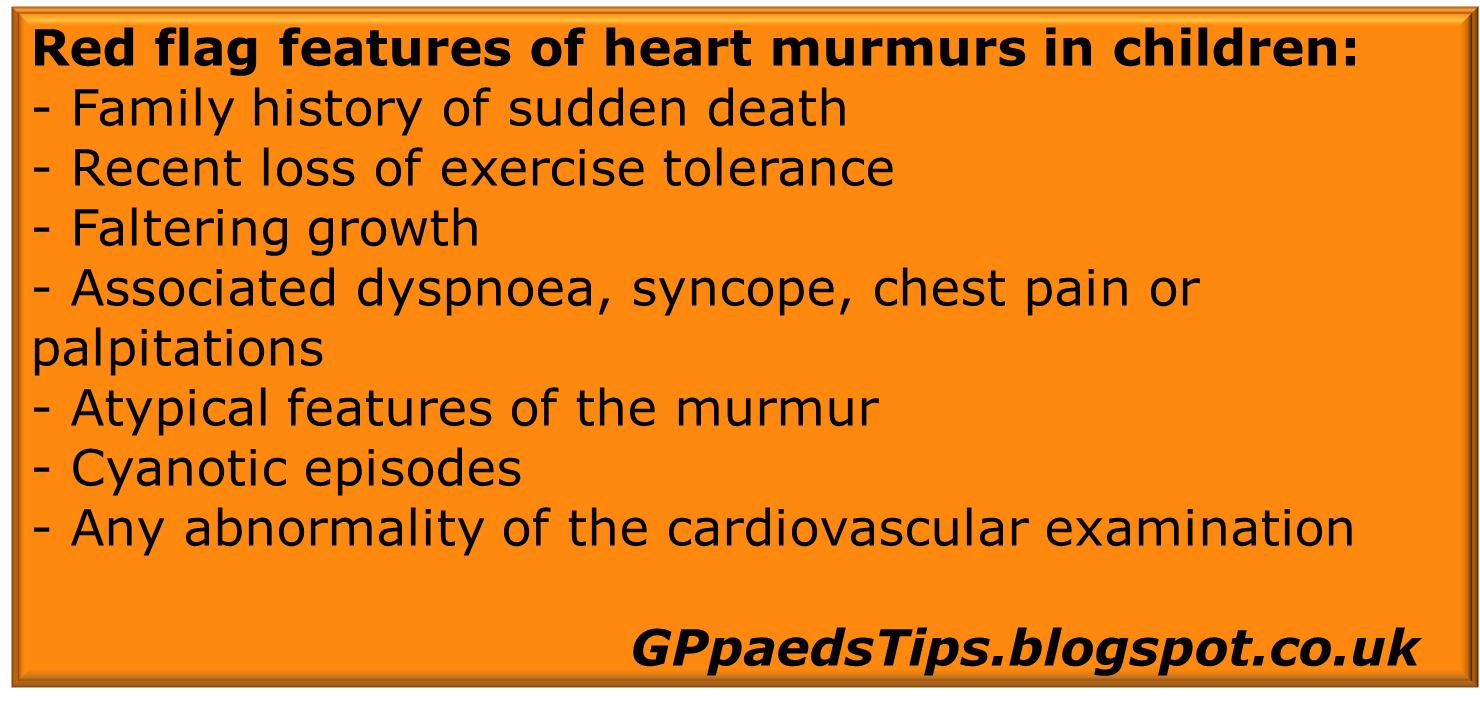 Paediatrics for Primary Care (and anyone else): Heart Murmurs in Children