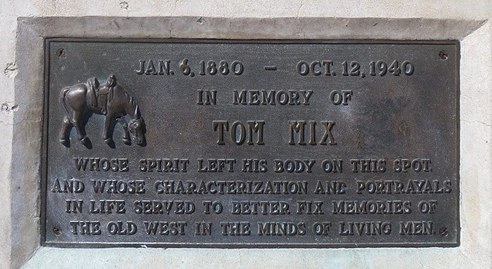US 89 Memorials: Tom Mix Memorial