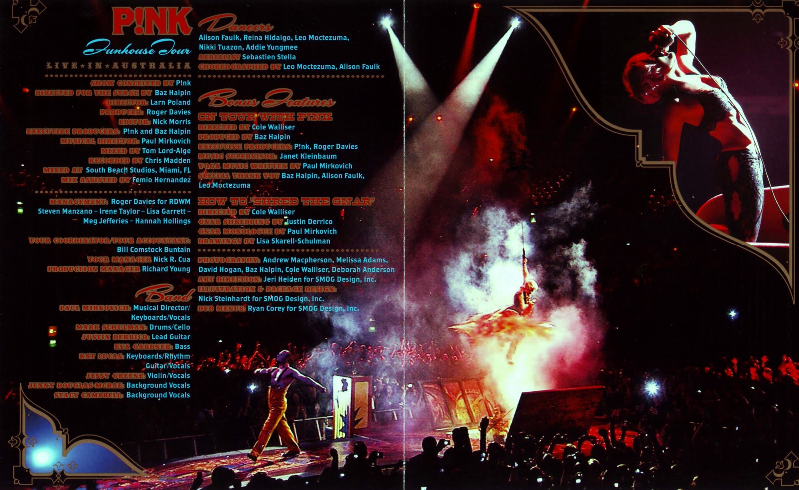 DVD: Pink - Funhouse Tour - Live in Australia - Encartes Pop