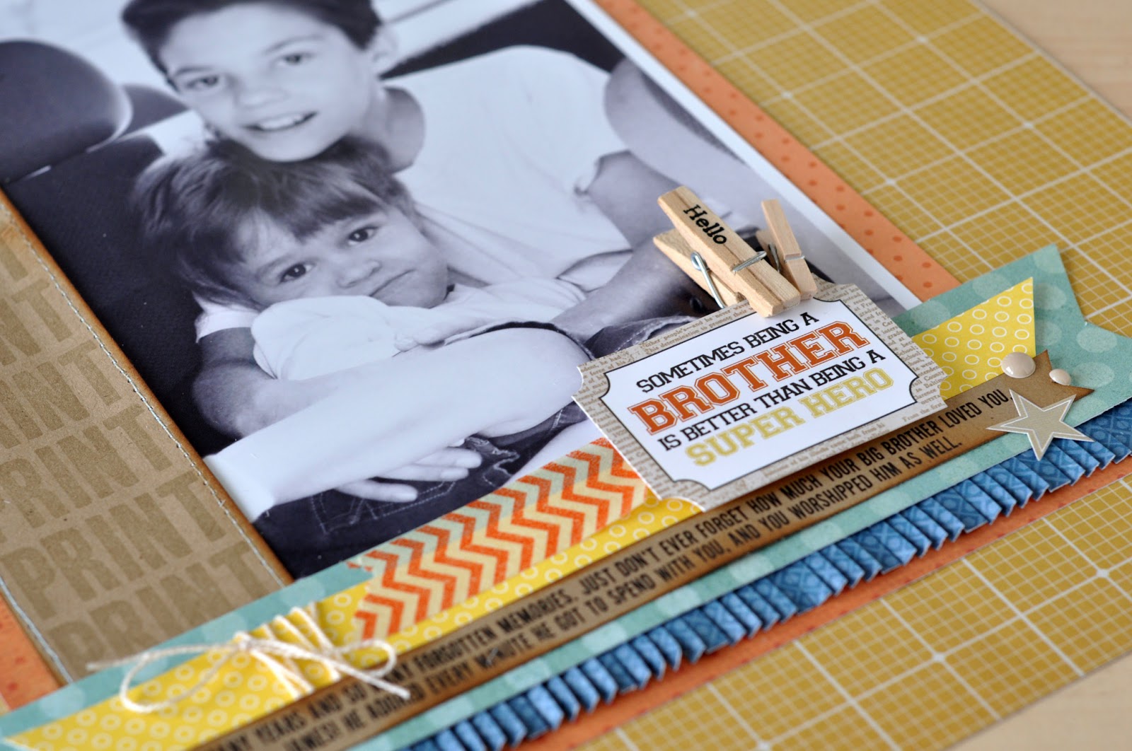 Memories Made #6: Super Hero Brother (Manual Die Cuts) | Jen Gallacher