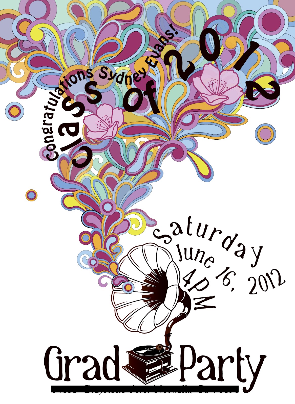 Send To Press Grad PARTY Invitation send-to-press-grad-party-invitation