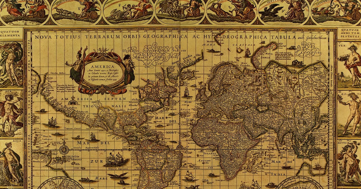 My art diary: Old map (collection 2).