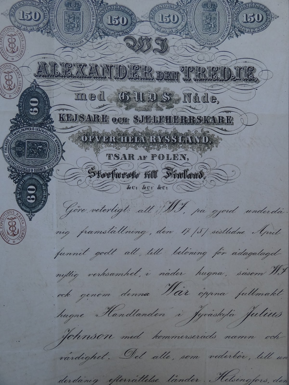 Ladan: Julius Johnson, ryssungen från Sund som blev kommerseråd ...