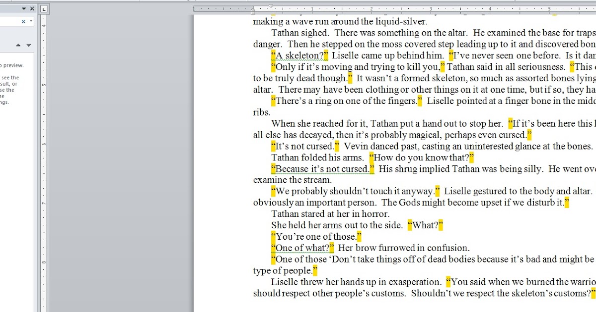 The World of Ryallon: Editing tip: Ensuring all quotation marks are in ...