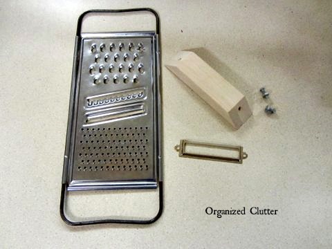 Re-Purposed Thrift Shop Kitchen Grater Photo/Recipe Card Stand ...