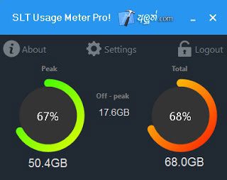 SLT Data Usage Meter Pro 2015 | Aluth