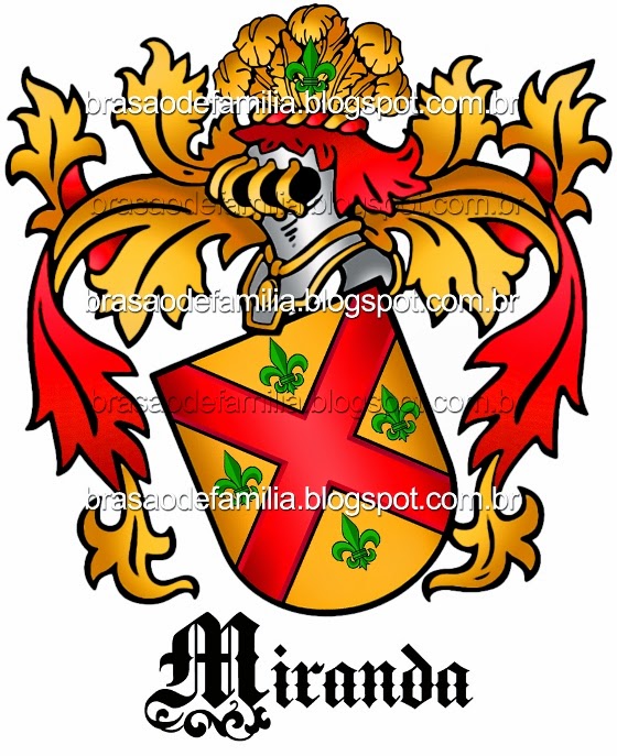 Brasões: Brasão da Família Miranda