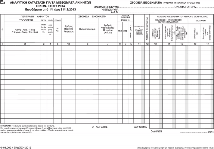 ΦΟΡΟΛΟΓΙΚΕΣ ΑΝΑΛΥΣΕΙΣ (tax-analysis.gr): ΑΝΑΛΥΤΙΚΗ ΚΑΤΑΣΤΑΣΗ ΓΙΑ ΤΑ ...