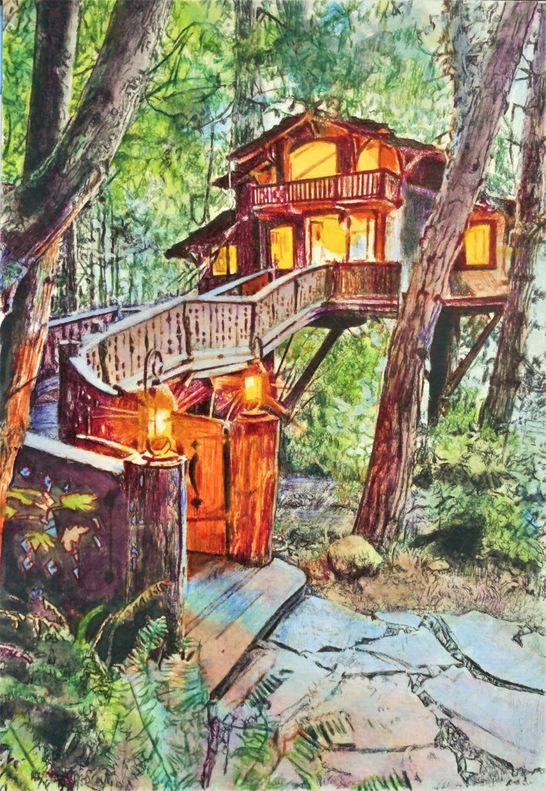 Acoustic Drawings The Shinji Ogata Gallery: A Dream Tree House 2a 夢のツリー ...