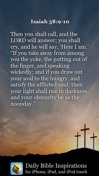 Inspiration from the Internet: Isaiah 58:9-10