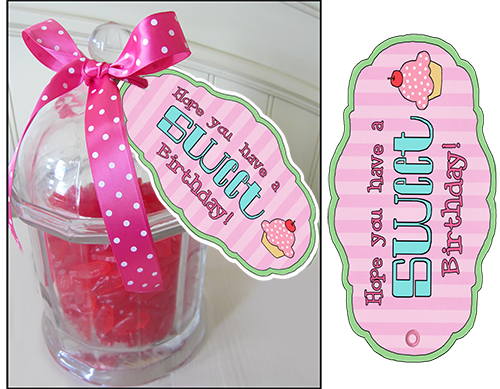 Printable Gift Tags "Sweet Shop" - Parties and Patterns