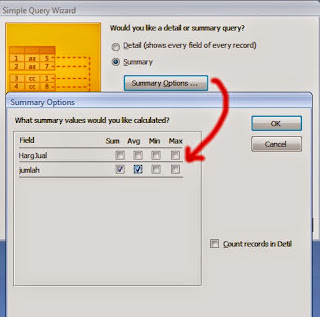 Membuat Query Model Simple Query Wizard Di Ms Access - Borneotutorials.blogspot.com