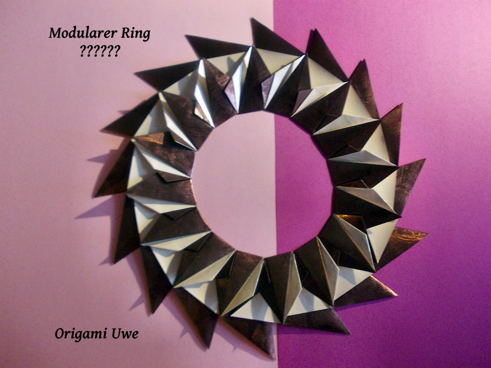 Origami, Fleurogami und Sterne : Modular Ring
