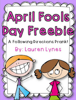 Simply Second Grade: April Fools Day FREEBIE!