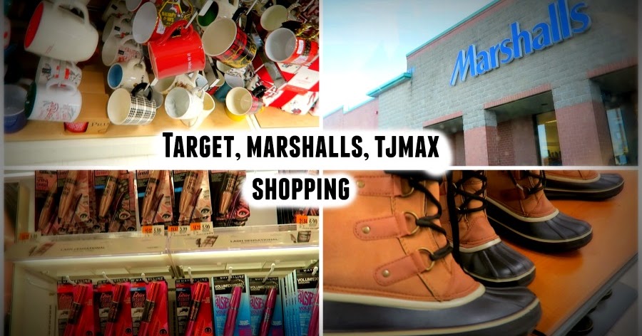Shopping at target, marshalls, tjmax, burlington