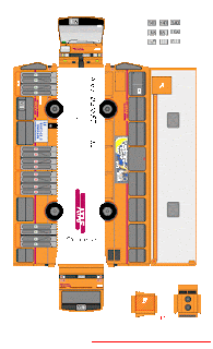 SP. Papel Modelismo: PaperCraft - Autobus Inbus U210FT ATAF - Firenze