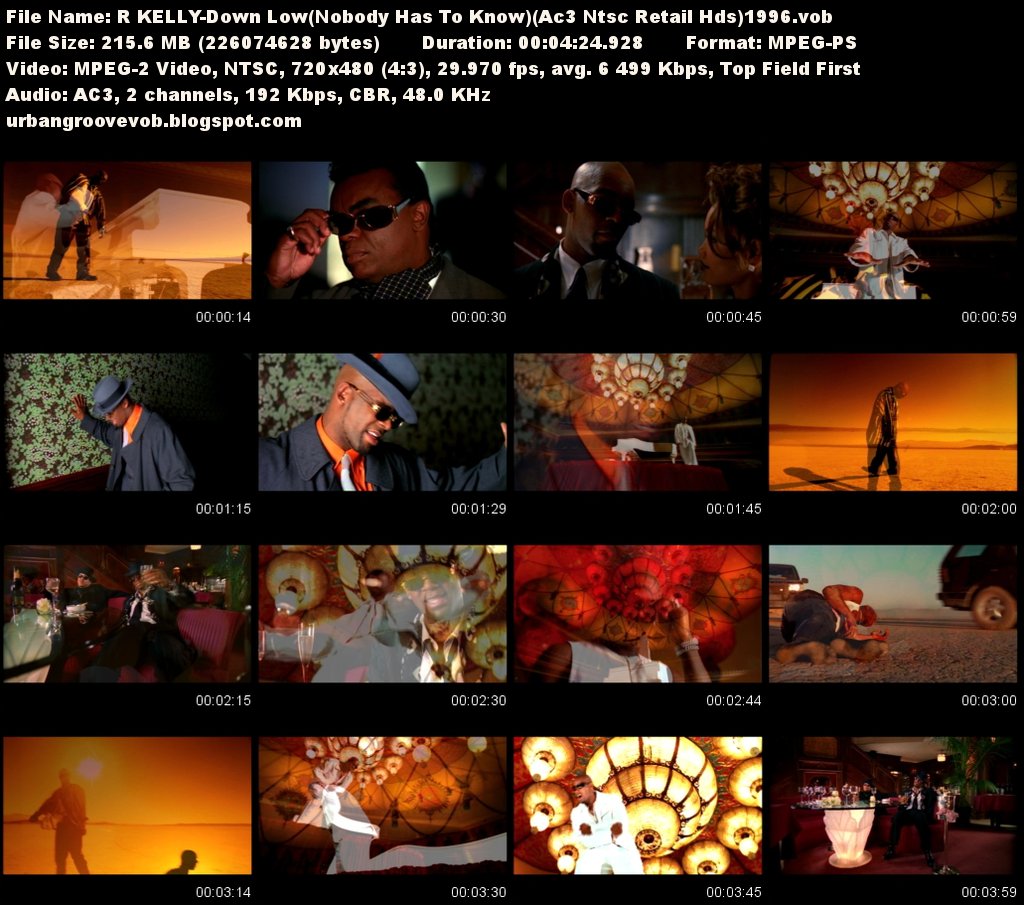 Urban Groove Vob Collection: R. Kelly - Down Low(Nobody Has To Know) (1996)