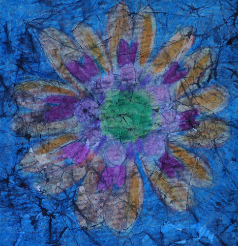 Art with Kids: Batiks on Paper with Crayons