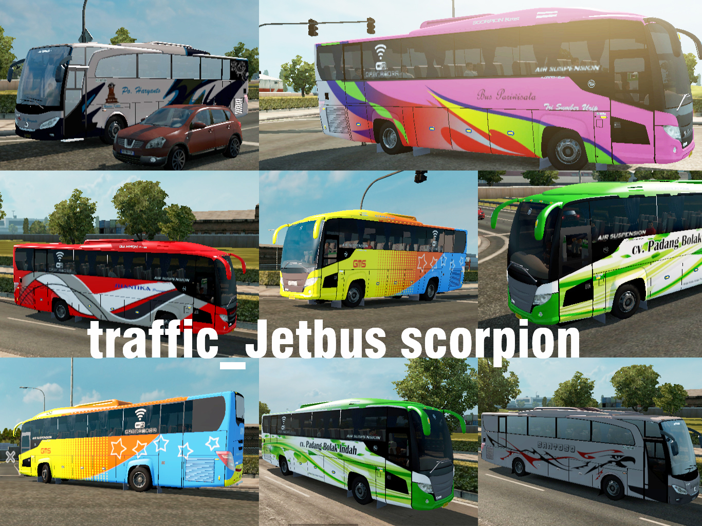 Traffic Scorpion King FT Jetbus - Game Euro truck simulator 2