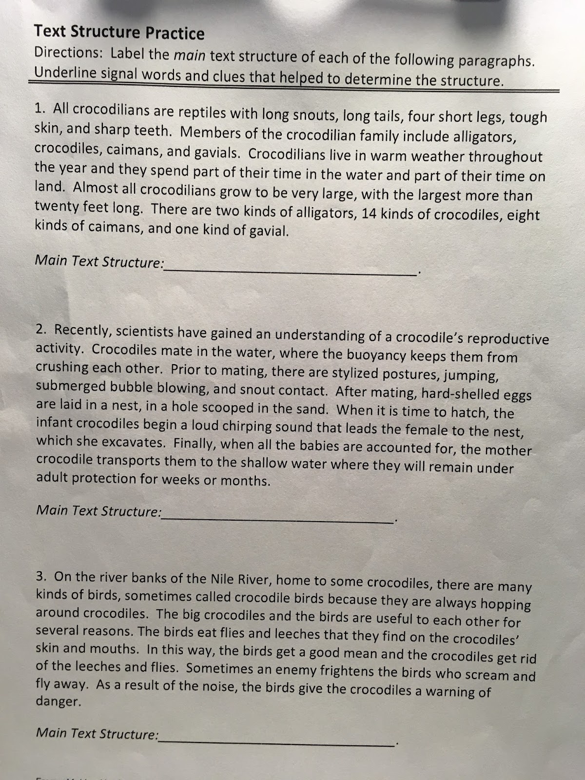 Mr. Trumble’s Blog: Day 61: 12/7/17 - A Day: Analyzing Text Structure ...