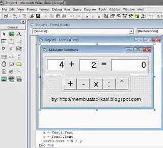 Membuat Program Kalkulator Dengan Visual Basic 6.0 | Cara Membuat ...