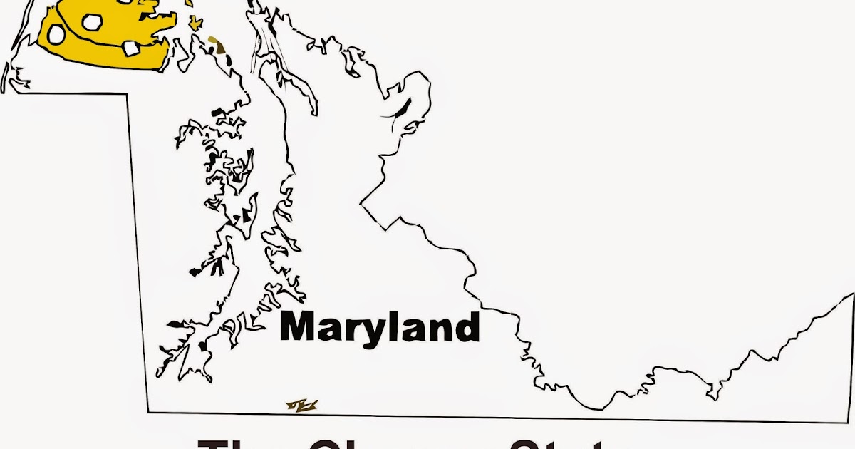 Funny maps: A funny map of Maryland