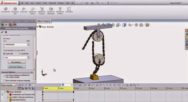 How to create Rope Animation in SolidWorks. - SolidWorks Share