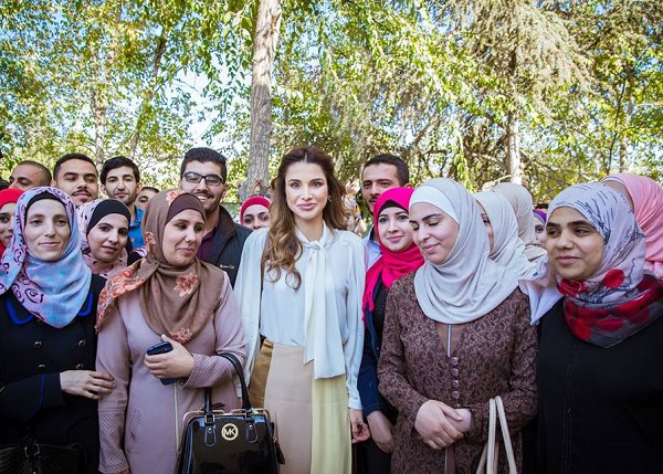 Queen Rania visited the Rania Teacher Academy