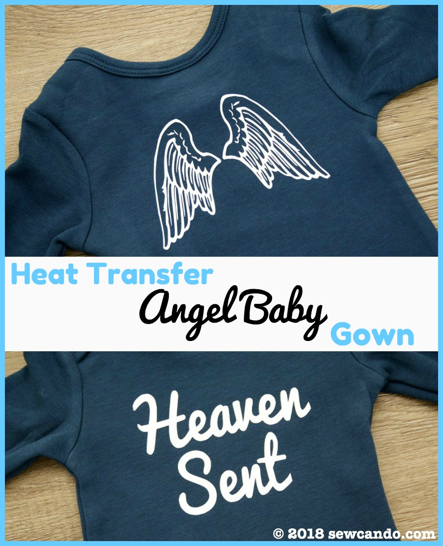 Sew Can Do: Make A Heat Transfer Angel Wings Baby Gown