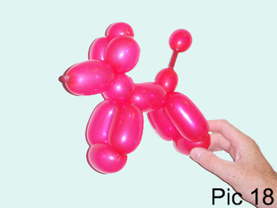 Balloon animals twisting instructions: One balloon dog
