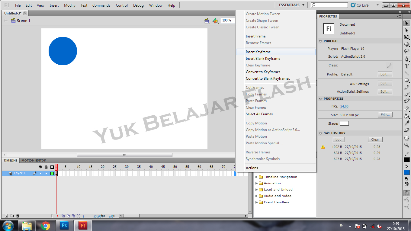 Classic Tween Dan Shape Tween Yuk Belajar Flash 1289