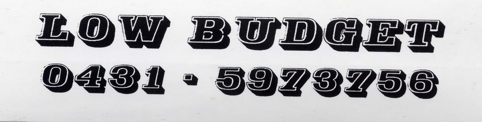 LOW BUDGET: Sticker and floorplan