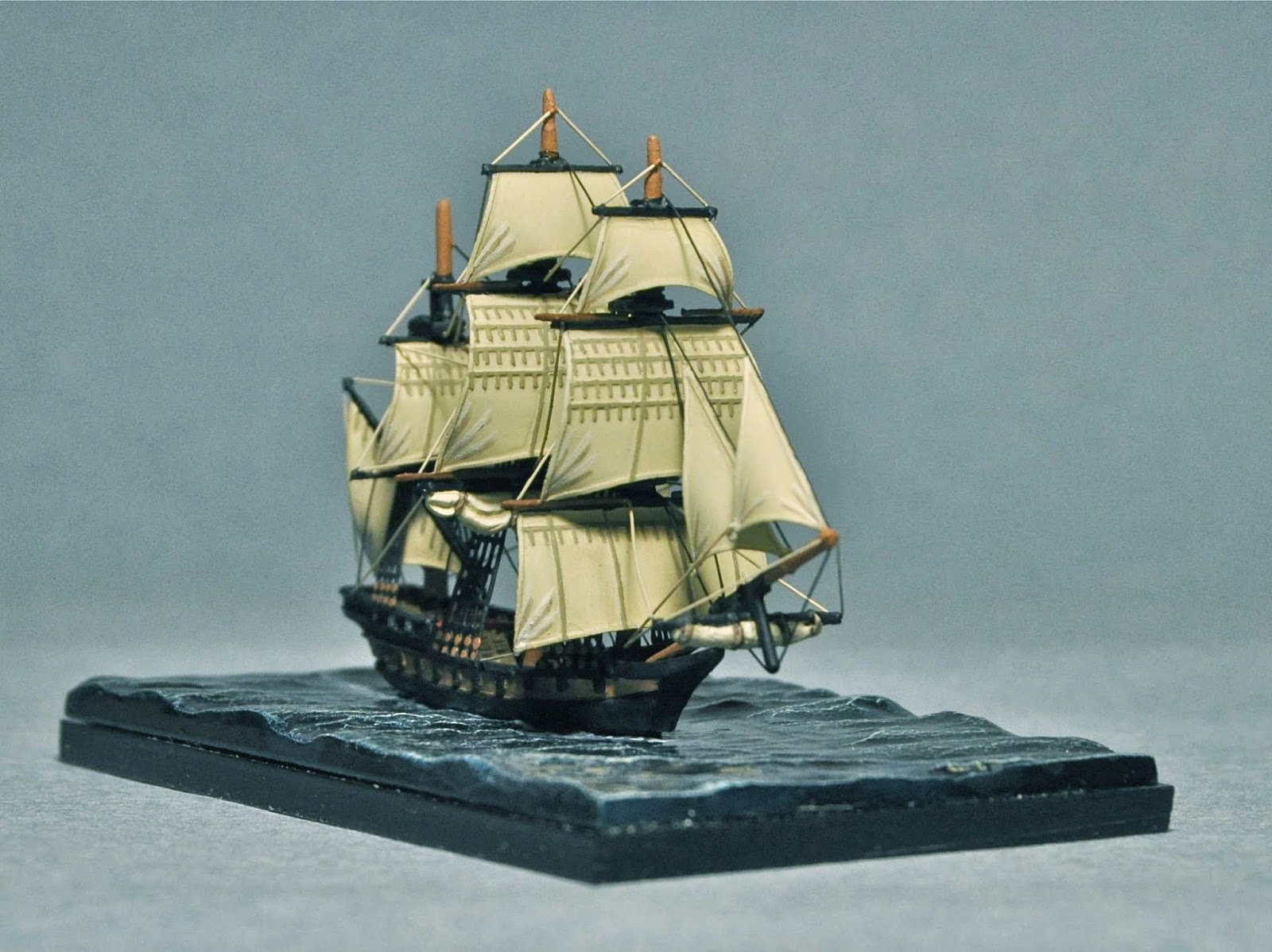 J White's Gallery: 1:1200 Xebec Frigate - El Gamo