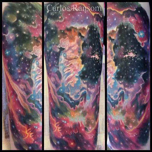 Amazing Cosmic Tattoos By Carlos Ransom : Noda Luka