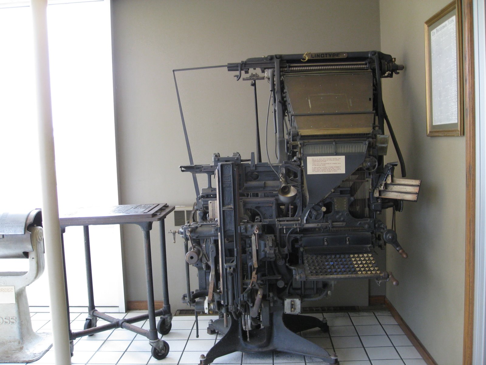 marylourambles: Linotype Machine