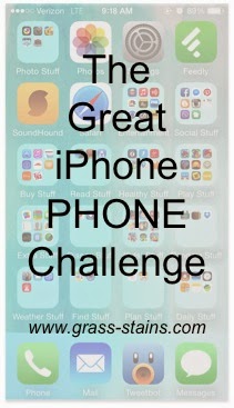 grass stains: The Great iPhone PHONE Challenge