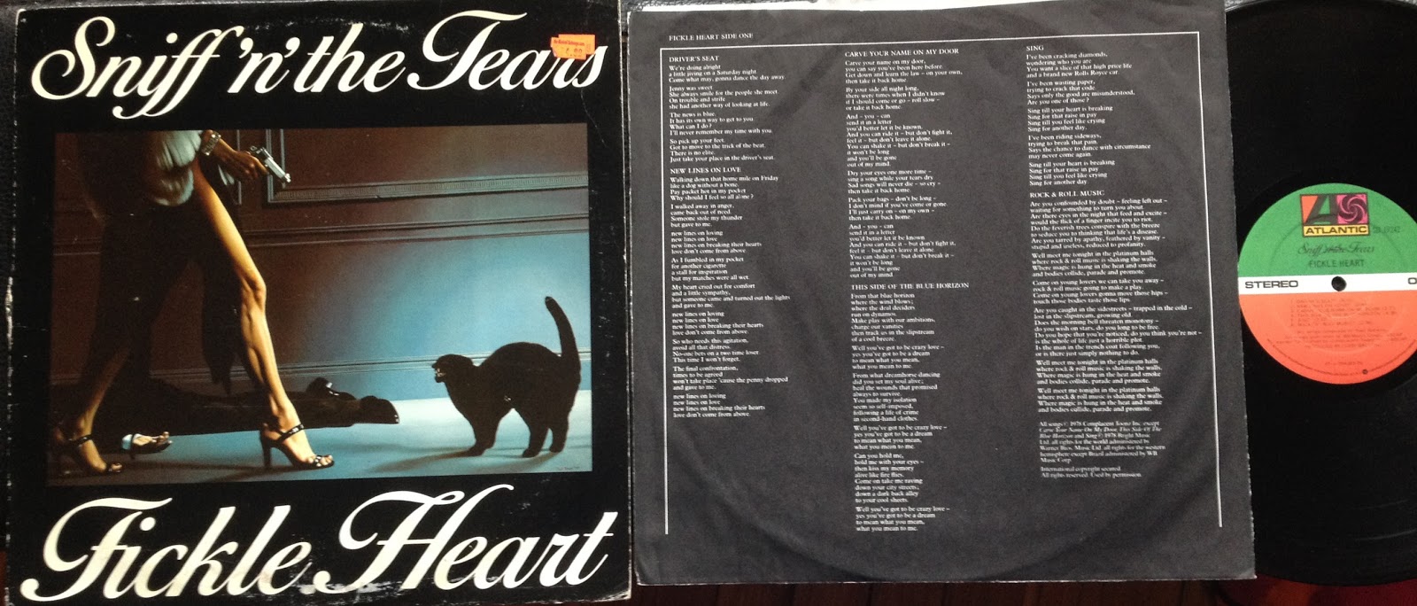 Thrift Store Music: Sniff 'n' the Tears - Fickle Heart~, The Game's Up*