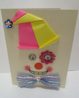 MerryMade Crafts etc ...: Origami Clown and Craftmad Create and Chat Night