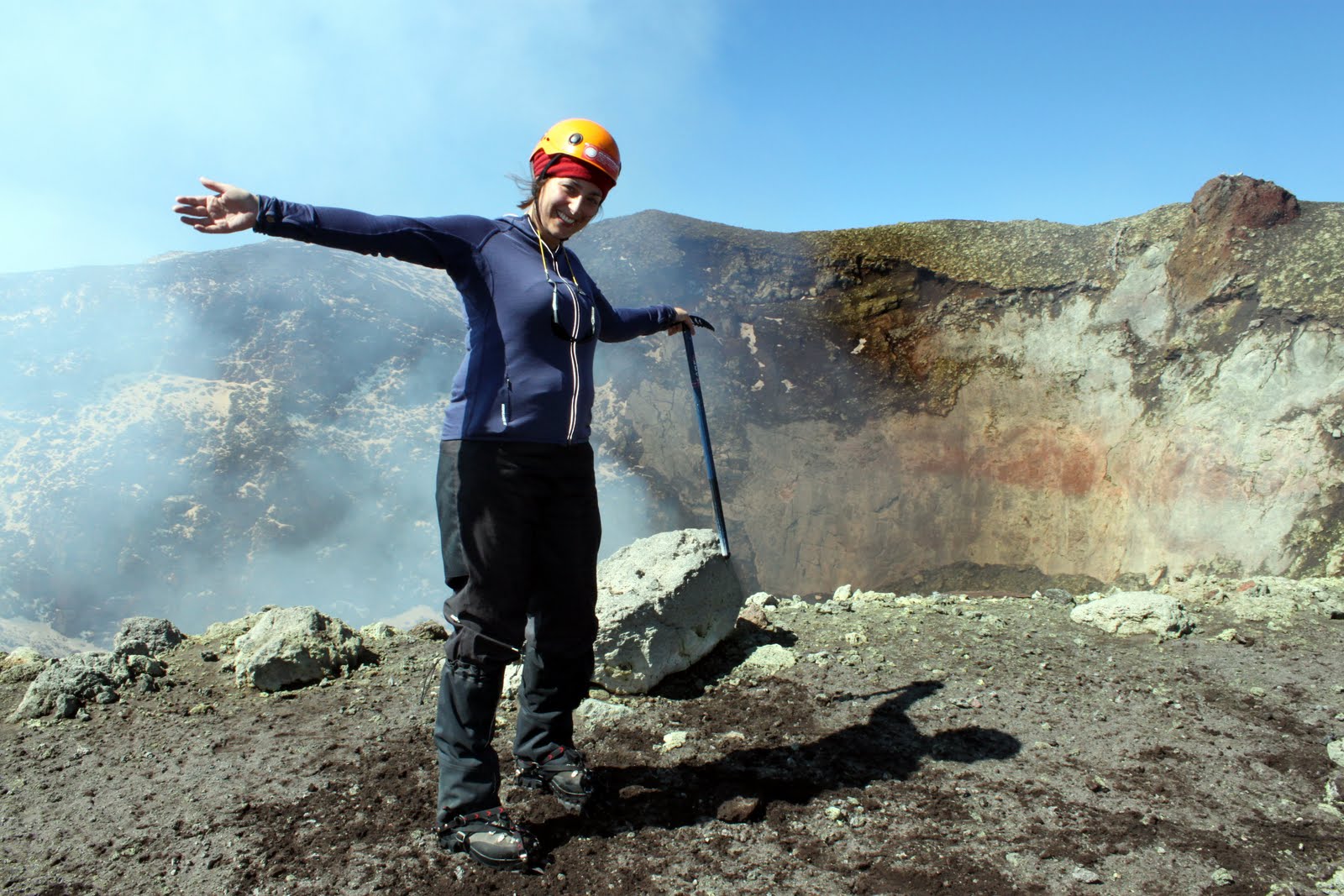 South America: Climbing an active volcano - Villarica