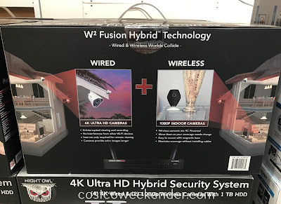 Night Owl 4K Ultra HD Hybrid Security System | Costco Weekender