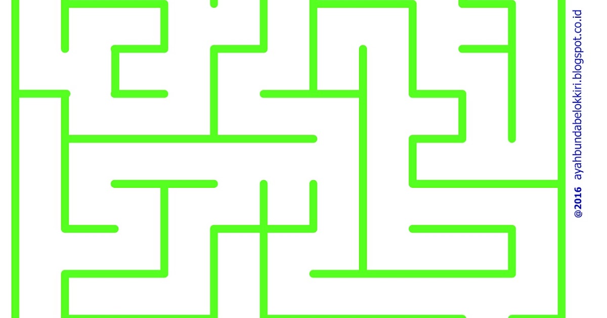 Maze atau labirin untuk asah otak anak tentang anak sapi | ayah bunda belok kiri