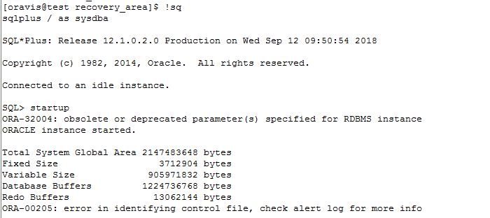 Anil Bandi's ORACLE DBA : Restore Control Files using backup tracefile