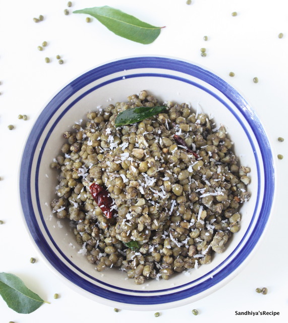 Sandhiya's Cookbook: Green Gram Sundal | Pacha Payaru Sundal | Sundal ...