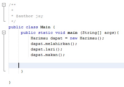 Toturial Java Object Interface (Hewan)