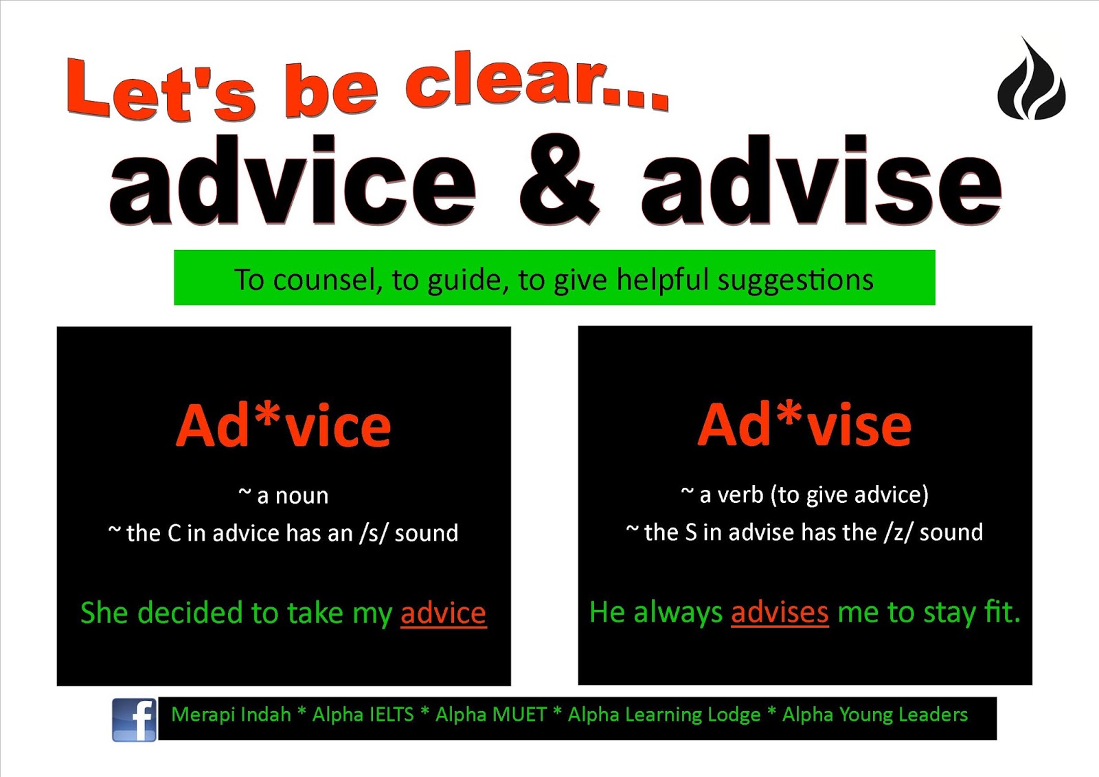 Thai Sanoo: advise แปลว่า