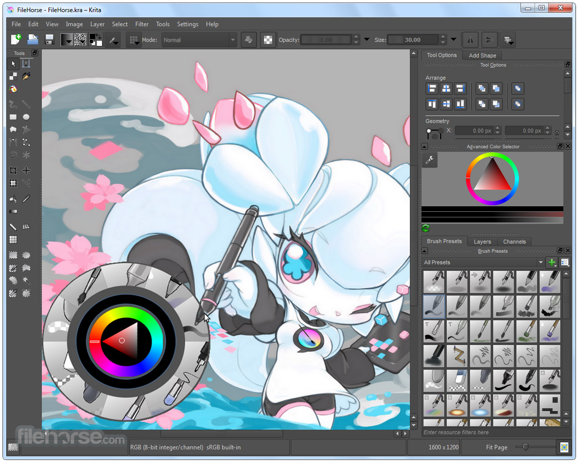 Instale o Krita 2.9.9